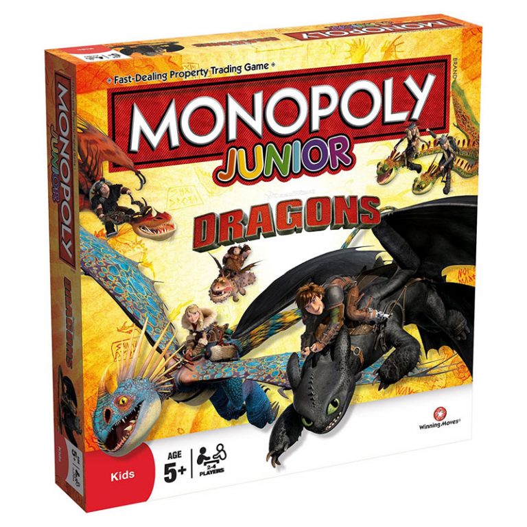 How to Train Your Dragon - Monopoly Junior Dreamworks Dragons