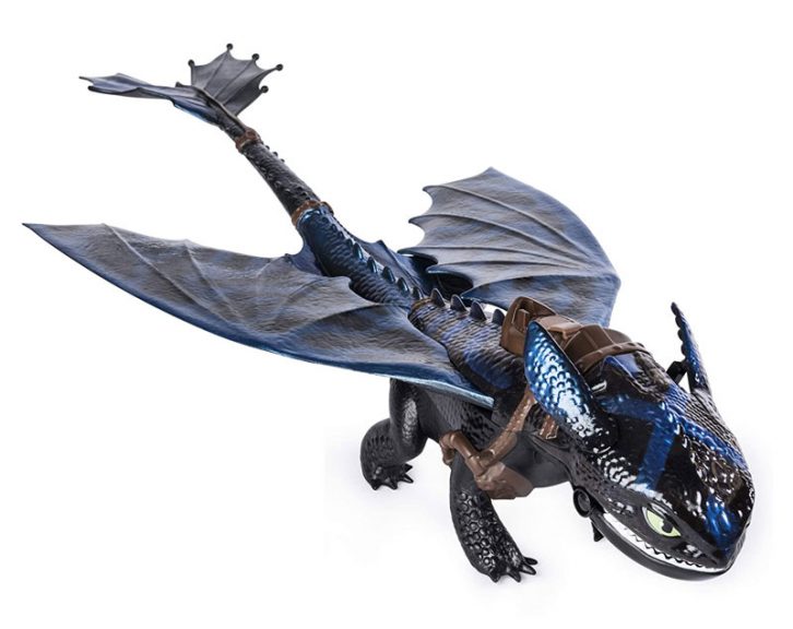 DreamWorks Giant Toothless with Fire Breath and Bioluminescent Colour