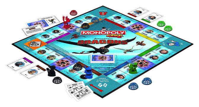How to Train Your Dragon - Monopoly Junior Dreamworks Dragons