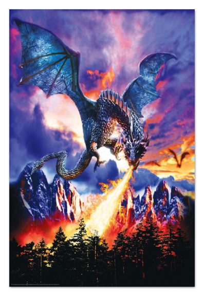 Dragon Fire - Fantasy Art Poster 24" x 36" - Everything Dragon Shop